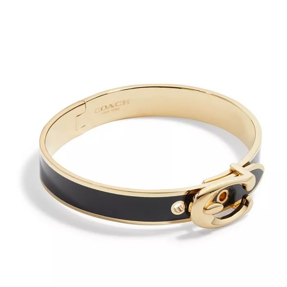 Coach | Jewelry | Nwt 69 Coach Signature C Buckle Bangle Bracelet ...